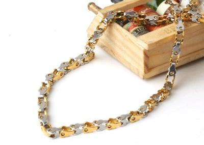 China Forme a hombres la joyería los hombres del acero inoxidable collar venta al por mayor gruesa de la joyería de China de las cadenas los 51cm en venta