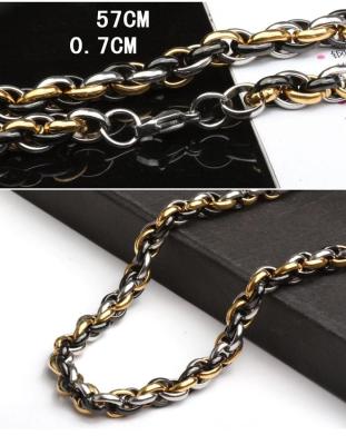 China Forme a joyería para hombre el acero inoxidable los hombres para hombre del collar la cadena los 57cm joyería de China de la venta al por mayor en venta