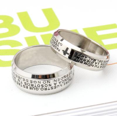 China Forme a joyería 316L de los pares los anillos de los pares del acero inoxidable los amantes al por mayor los anillos de finger en venta