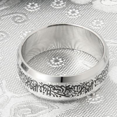 China Forme a joyería 316L de los pares la venta al por mayor del anillo de los pares del acero inoxidable anillo de finger simple del amante en venta