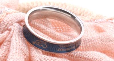 China Forme a joyería 316L de los pares la venta al por mayor del anillo del amante del corazón del bule de los anillos de los pares del acero inoxidable en venta