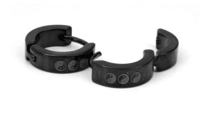 China Forme a joyería para hombre el pendiente del acero inoxidable los hombres negros los pendientes joyería al por mayor de China en venta
