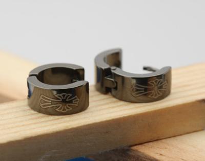 China Forme a hombres para hombre de la joyería el pendiente los pendientes del acero inoxidable venta al por mayor negra de la joyería del color en venta