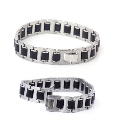 China Forme a hombres para hombre de la joyería la pulsera acero inoxidable más venta al por mayor de la joyería de las pulseras del silicio en venta