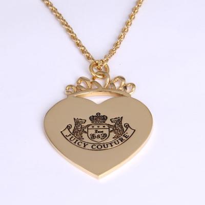China Fashion brand jewelry Juicy Couture heart pendant necklace women jewellery wholesale for sale
