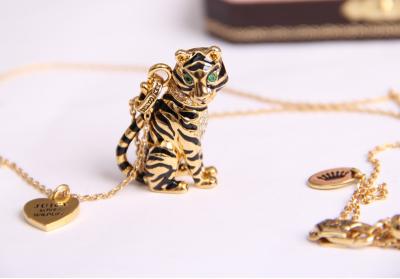 China Fashion brand jewelry Juicy Couture necklaces pendant tiger women necklaces wholesale for sale