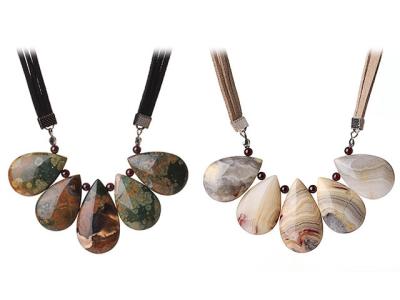China High quality Polar Jade necklace with agate woman Jewelries handmake China style wholesale for sale