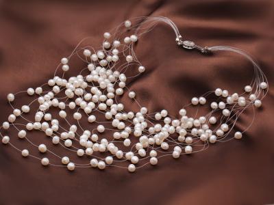 China Fashion natural color pearls necklace multilayer women Jewelry wholesale from china for sale