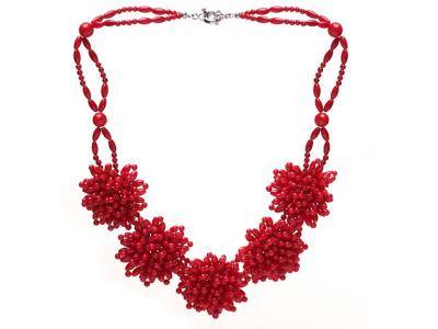 China Fashion natural red coral necklace women Jewelry wholesale from China low MOQ for sale