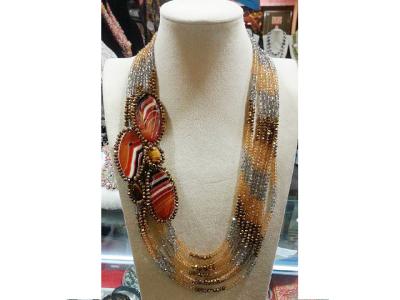China Fashion natural multilayer synthetic quartz with agate women Jewelry wholesale from China for sale