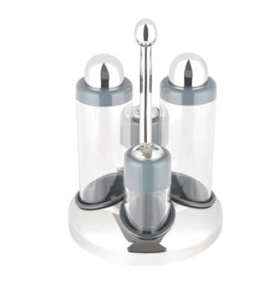 China 4Pcs Circular Base Condiment bottle set SHKT-9215 for sale