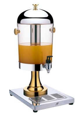 Gold plating juice dispenser for single use
