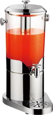Stainless steel juice dispenser for single use