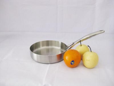 Stainless steel tri-ply Frying pan,cast iron handle,Size 20/22/24/26/28cm