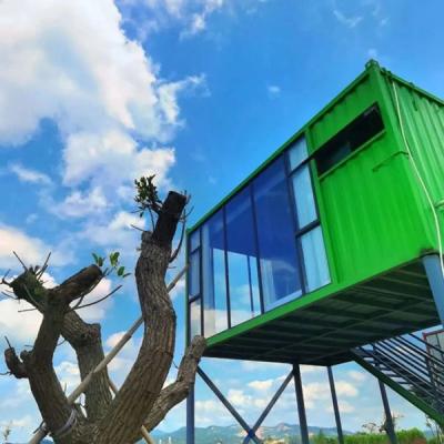 China Quick Assembly Real Card Coated Prefab House Shipping Container for sale