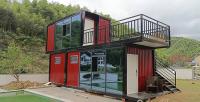 China Foldable Prefab Modular Container Home 1.6mm Plastic Floor L6050xW2990xH2896mm for sale