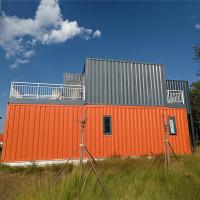China 40ft Prefabricated Shop Container House Foldable Portable with Rock Wool Insulation for sale