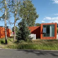 China 40ft Prefabricated Shop Container House Foldable Portable with Rock Wool Insulation for sale