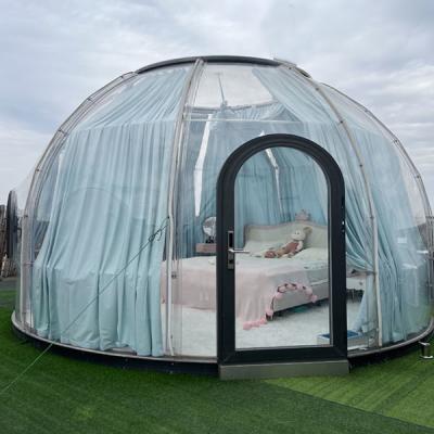 Cina Case prefabbricate portatili in cupola in alluminio con capacità di attenuazione della luce a LED APP in vendita