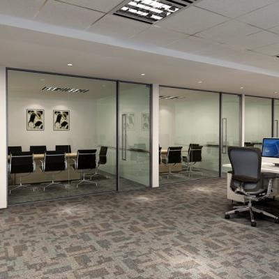 Cina Isolamento acustico di vetro singolo 10 mm-12 mm con hardware in vendita