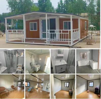 China Movable Prefab Expandable Container Modern Home Luxury Villa Expandable Shipping Container for sale