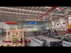 Aluminum Frame Curtain Wall Sound Insulation Glass Class A Fireproof
