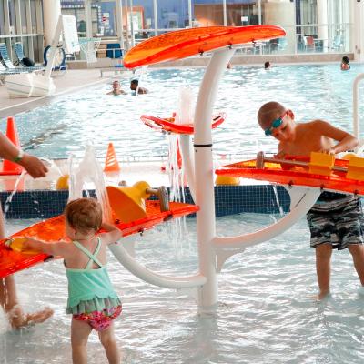China Aqua Amusement Theme Park Splash Pad Accessories Water Slide Splash Pad Equipment for sale