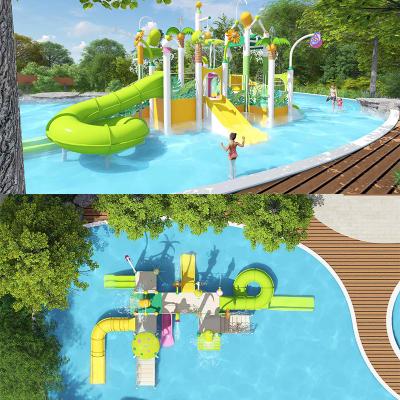 China Aqua Park Splash Water Playground Commercial Water Parks Family Fun Kids Water Slide for sale