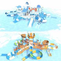 Quality Interactive Water Play Childrens Splash Pad Water Slide Splash Park Equipment for sale