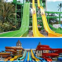 Quality High Speed Tall Water Slide 30m Height Vertical Drop Water Slide For Parks for sale