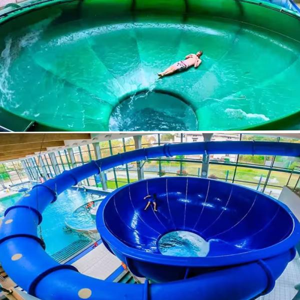 Quality Water Park Space Bowl Slide Commercial Family Raft Water Slide Glassfiber 304 SS for sale