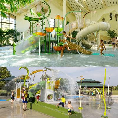 China Commercial Interactive Splash Water Playground Indoor Water Park Equipment For Kids Teens for sale