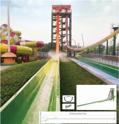 China 14m/s Max Speed Water Amusement Park Equipment Aqua Water Slide 304 Stainless Steel for sale