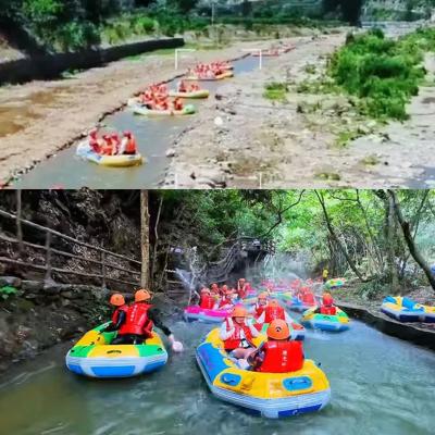 China Floating Adventures Aqua Park Lazy River 3m - 5m Width With Single Double Tube for sale