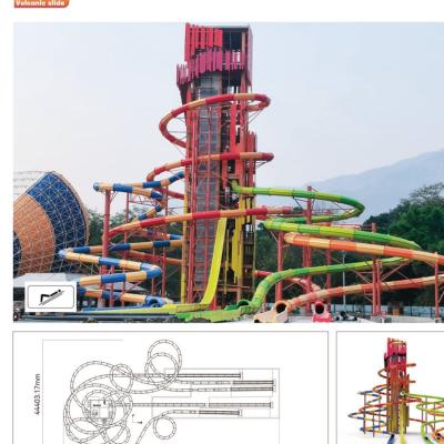 China Large Scale Thrill Water Rides Commercial Aqua Fun Slide Water Park Custom Design Design installation for sale
