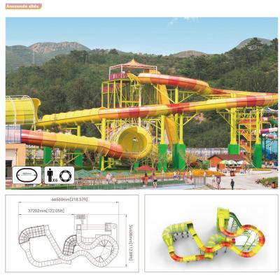 China Large Scale Thrill Water Rides Commercial Aqua Fun Slide Water Park Custom Design installation 12 year warranty for sale
