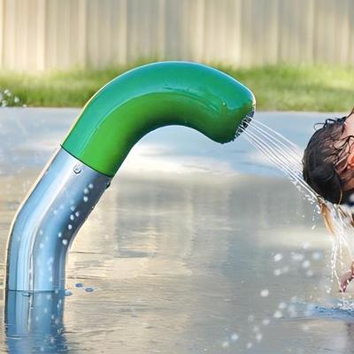 China Joyful Play Features Aqua Water Park Accessories Sprinkling Little Worm  SS304 Fiberglass Commercial Splash Pads for sale