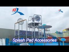 fiberglass steel commercial splash pad accessories aqua water park water slide splash pad