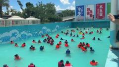 Commercial Simulator pool with vacuum wave-making equipment