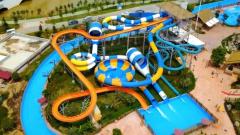 Theme Water Park giant space loop water park