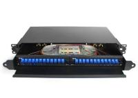 China 12 Core Fiber Optic Patch Panel FC Rack Mount ODF Pigtail Pull Out for sale