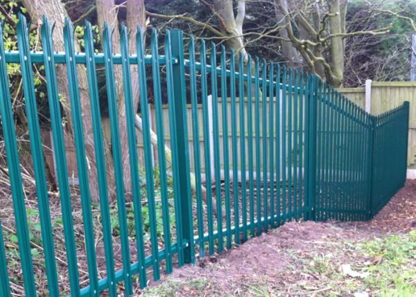 Quality Good Powder Coated Green Color Metal Palisade Fence For Security 1.8*3m for sale