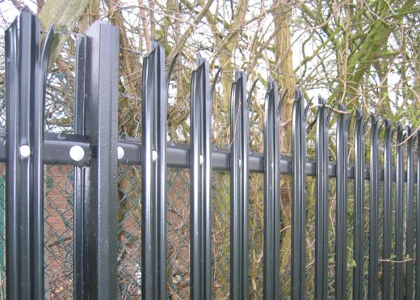 Quality Powder Coated Steel Palisade Fence W Pale For Construction Site for sale