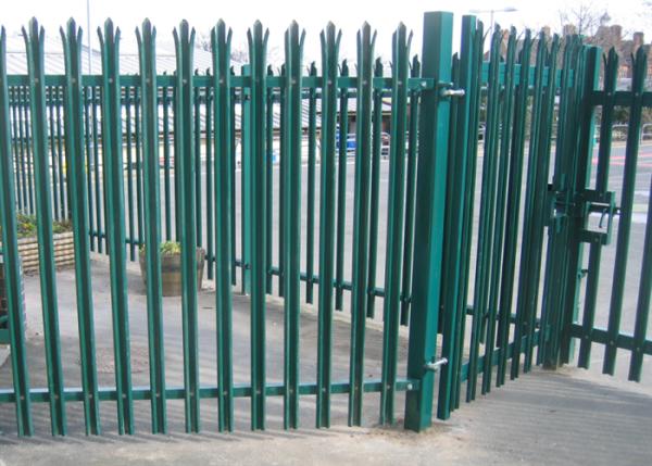 Quality Heavy Duty Powder Coated W Section Palisade Security Fencing W Pale For Security for sale