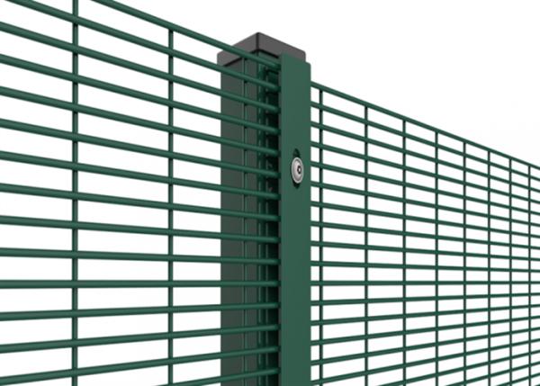 Quality Powder Coated Green Color 358 Anti Climb Security Fence For Prsion 2*2.5m for sale