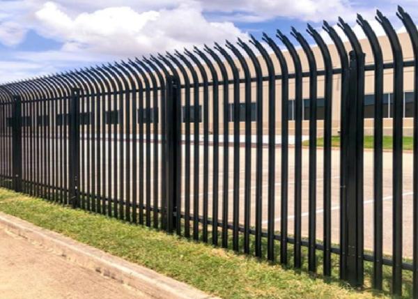 Quality Secure Industrial Galvanised Steel Palisade Fencing Hot Dip For Commercial Perimeters for sale