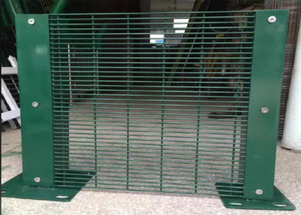 Quality Anti Climb 358 Security Fence Panel Welded 4mm Mesh Powder Coated Finish for sale