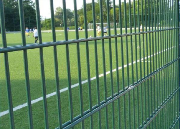 Quality Industrial Double Wire Security Fence High Stiffness Twin Rod Panels for sale