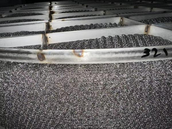 Quality Industrial Wire Mesh Demister Pad Vapor Recovery Mist Eliminator Pads for sale