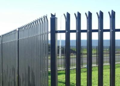 China Steel Palisade Fence With Matching Gate And Accessories For Controlled Access Projects for sale